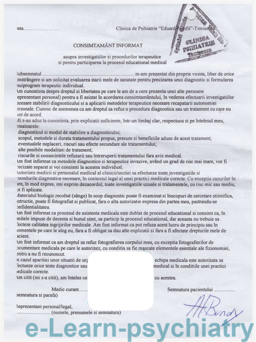 Exemple clinice :: e-Learn-psychiatry